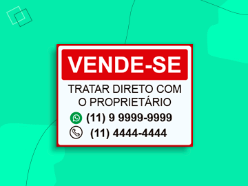 Home Placa de Vende-se e Aluga-se