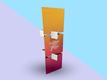 Home Totem Cubo em Papelão